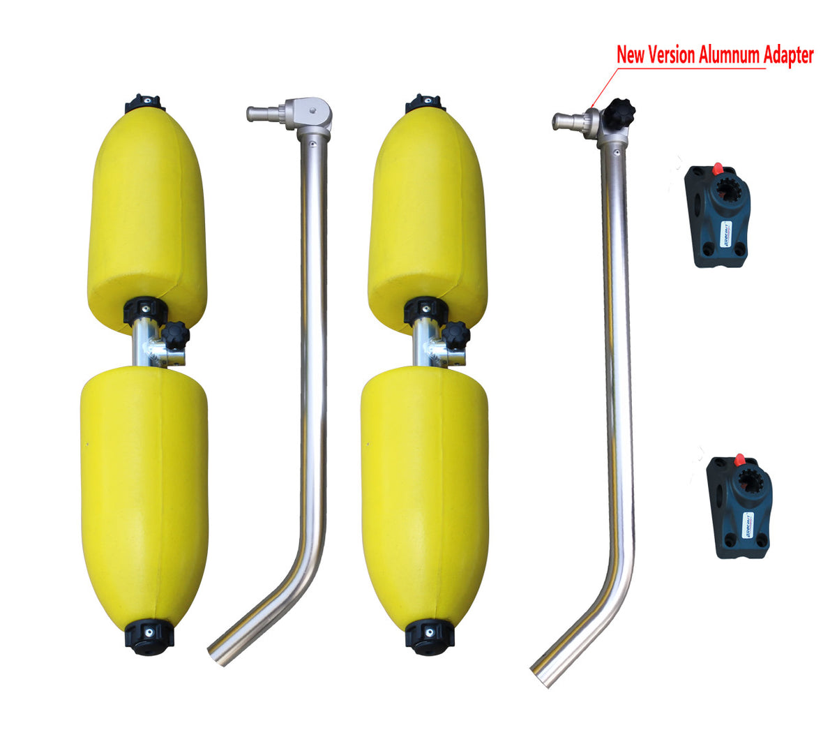 Aluminum Kayak Outrigger Arms Brocraft System - Aluminum Arms & Deck ...