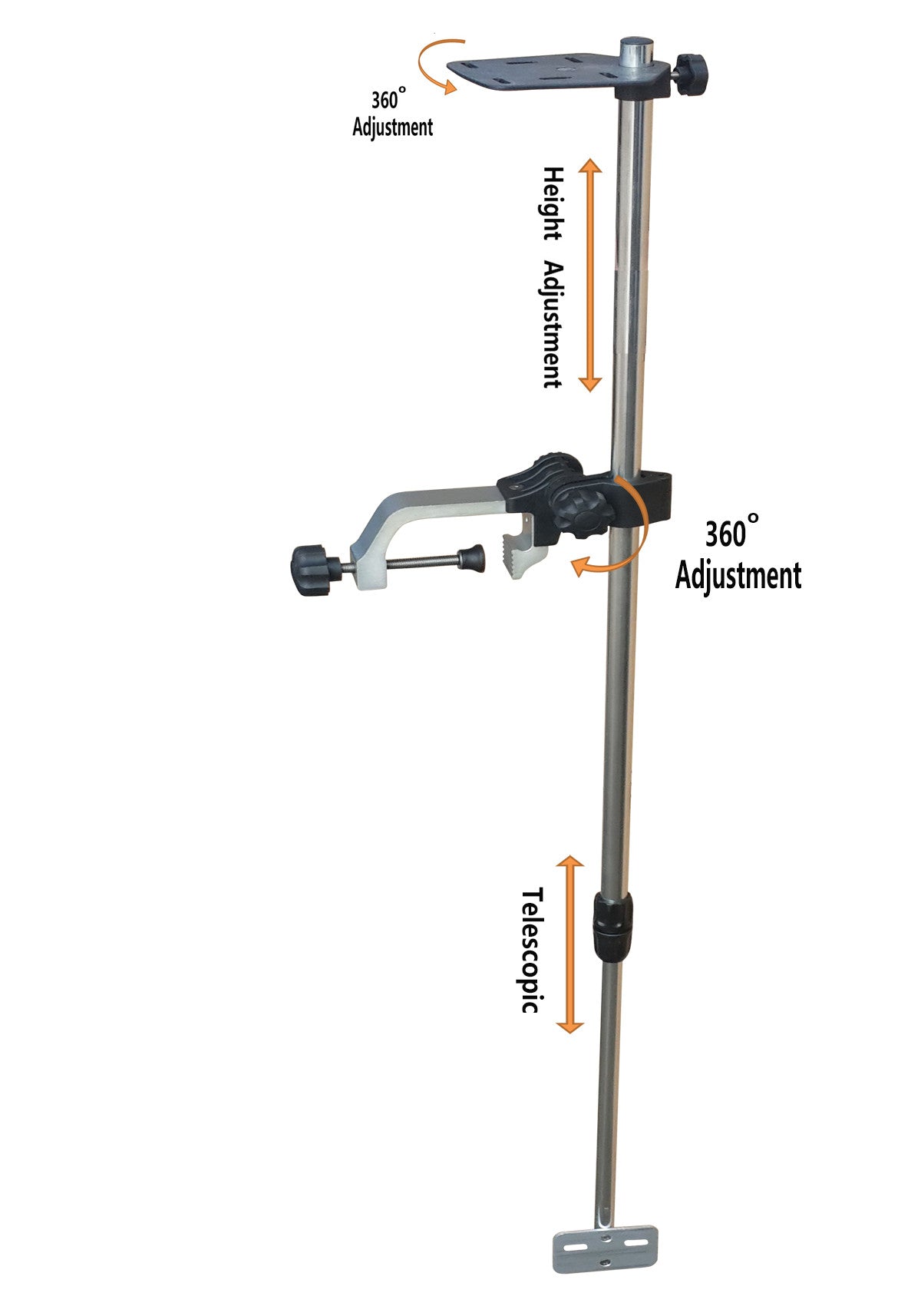 Brocraft Universal Portable Transducer Bracket + Fishfinder Mount.